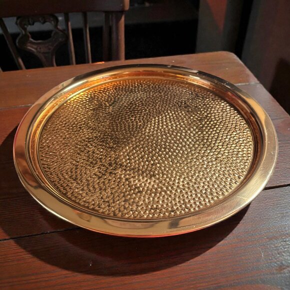 Coppercraft Guild | Dining | Vintage Coppercraft Guild Round Hammered 2 ...